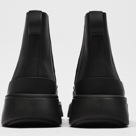 Zara | Shoes | Zara Weightless Waterproof Rubberized Thick Platform ...